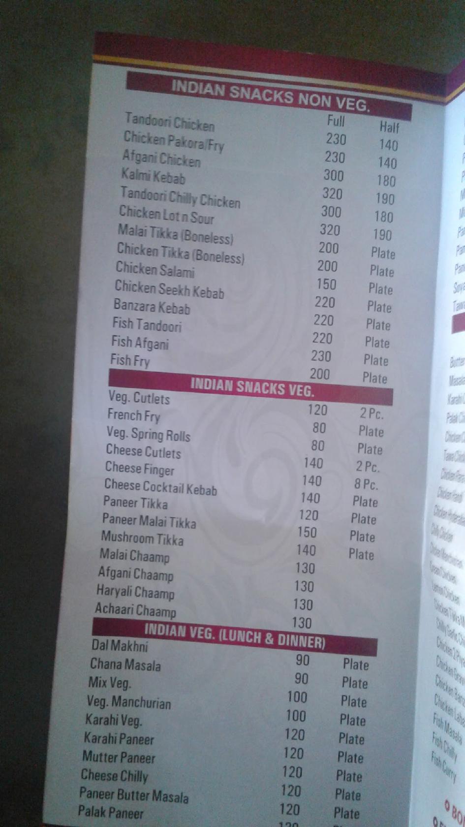 Menu at The Food Code, Patiala
