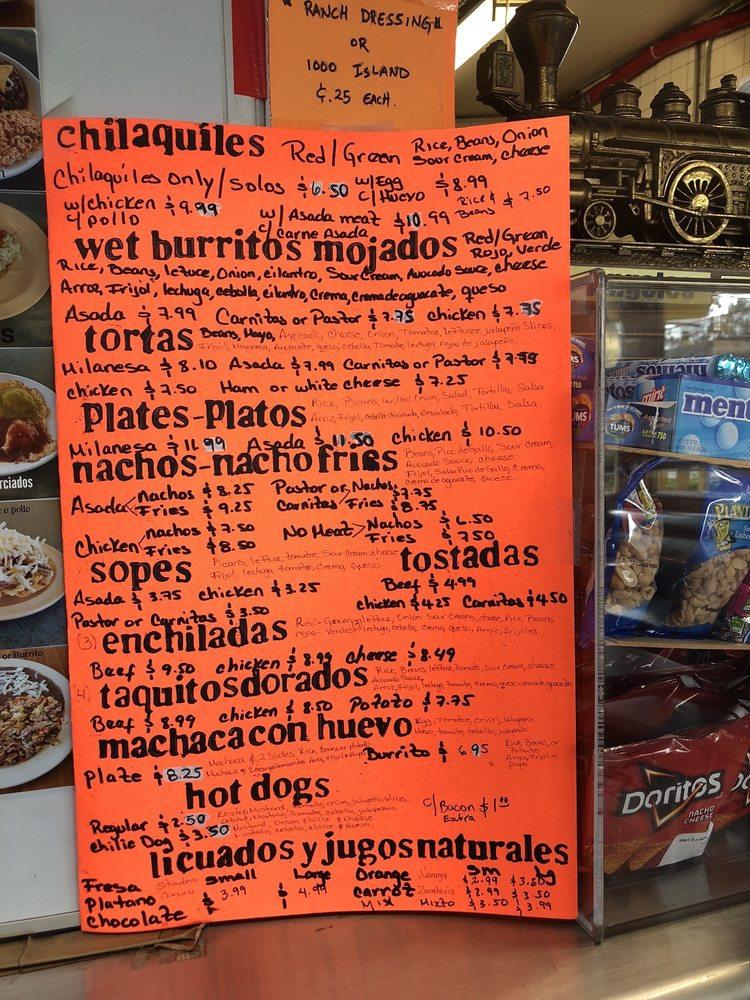 Menu at Angelo's Burgers restaurant, Santa Fe Springs