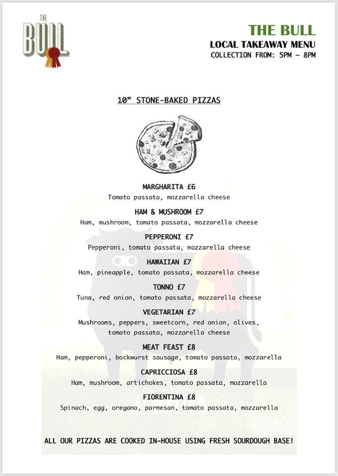 Menu at The Bull pub & bar, Watton at Stone