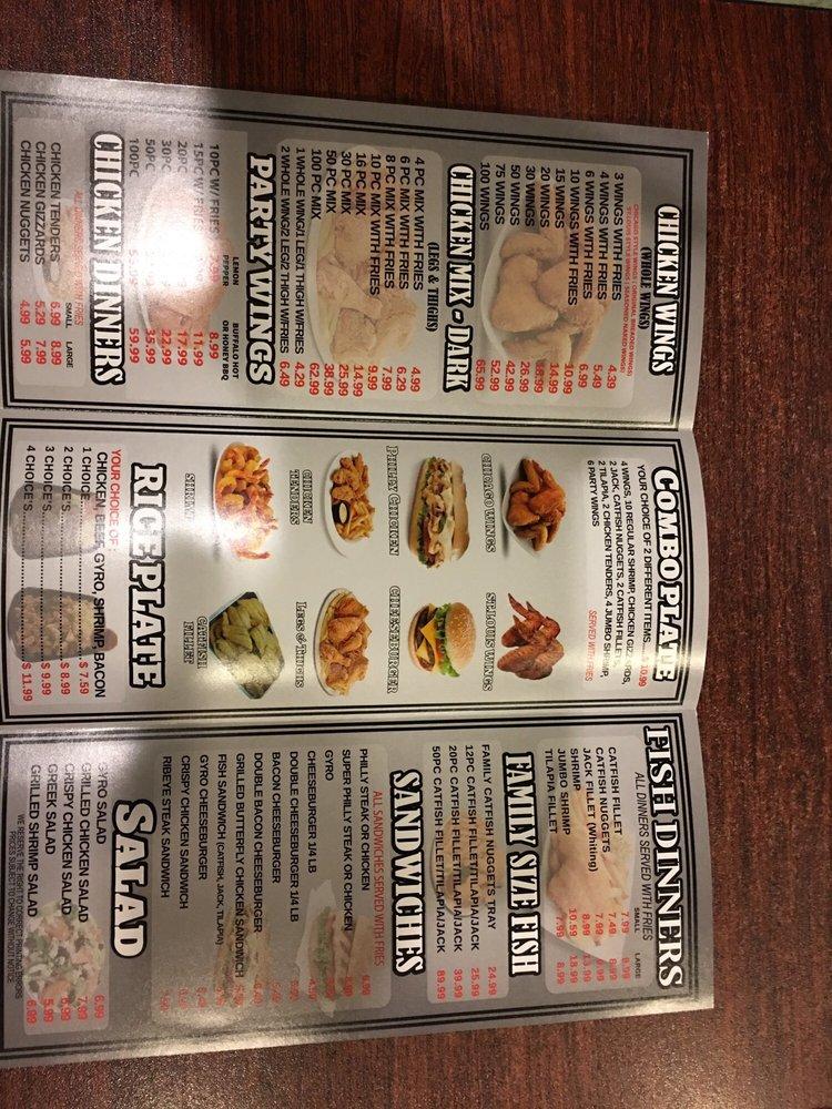 Menu at Chicago Fish Chicken grill restaurant, University City