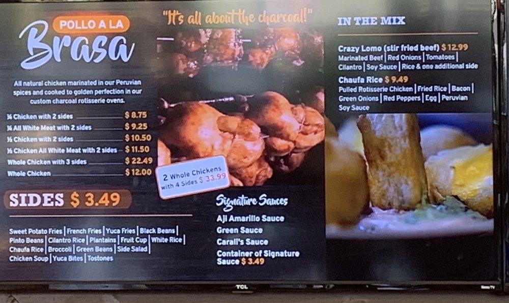 Carta del restaurante Carali's Rotisserie Chicken, Middletown ...