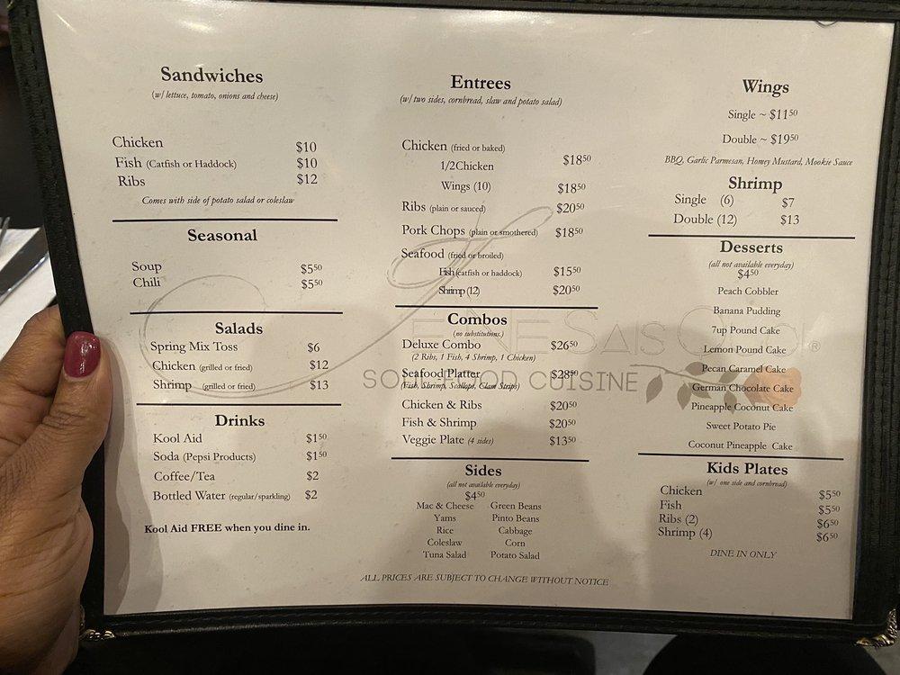 Menu at Je Ne Sais Quoi restaurant, Buffalo, Hertel Ave