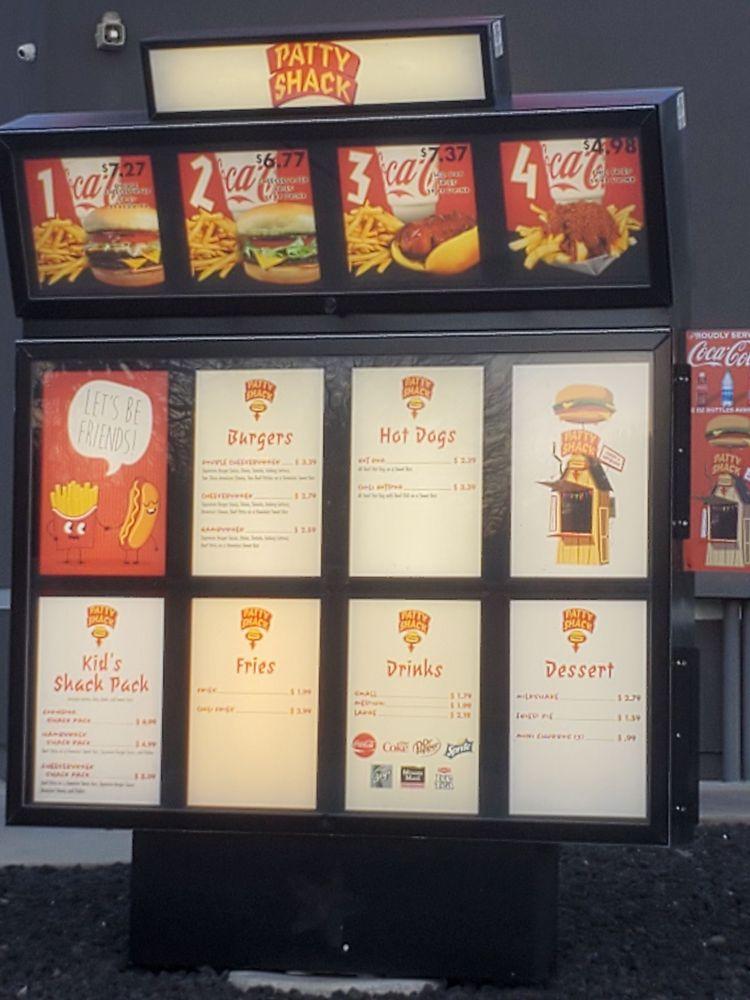 Menu at Patty Shack restaurant, Bossier City