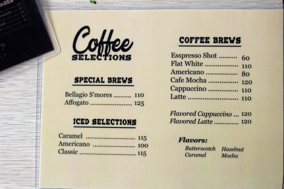 Menu at Delecta Spuntino and Cafe, Iligan City