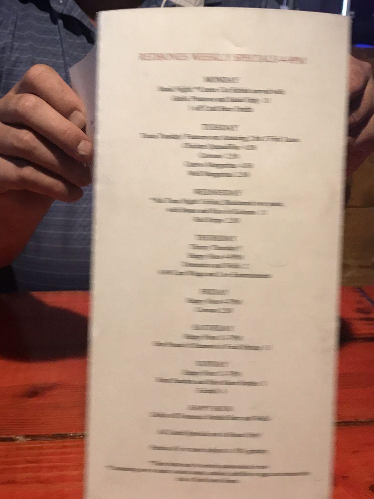 Menu at Red Bones Raw Bar Seafood Grille, Chesapeake