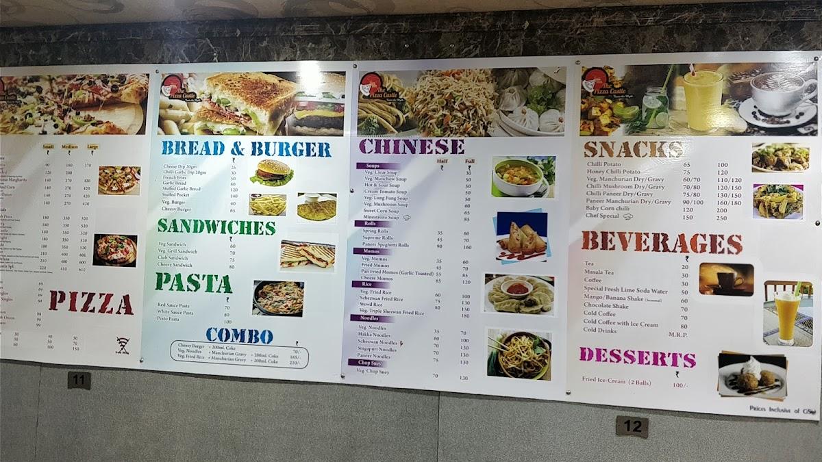 Menu at THE PIZZA CASTLE, Haridwar, Ground Floor