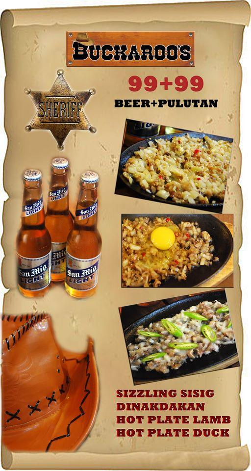 Menu at Buckaroo's Grilled Pizza Burger and Steaks (Pampanga) pizzeria ...