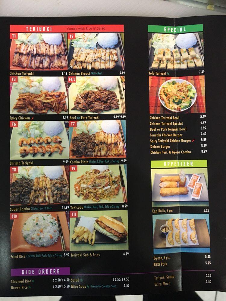 Menu at Burger Stop restaurant, Everett