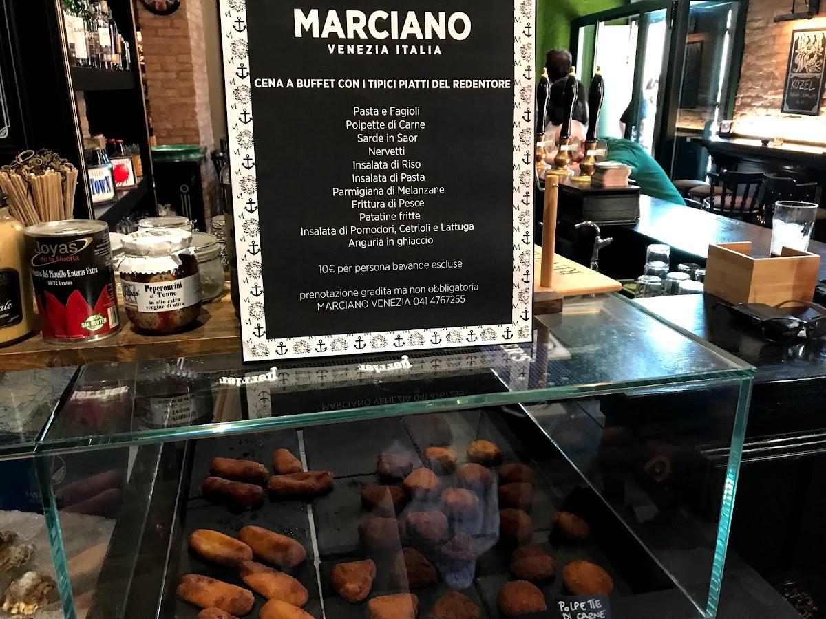 Carta de Marciano Pub Venezia, Venecia