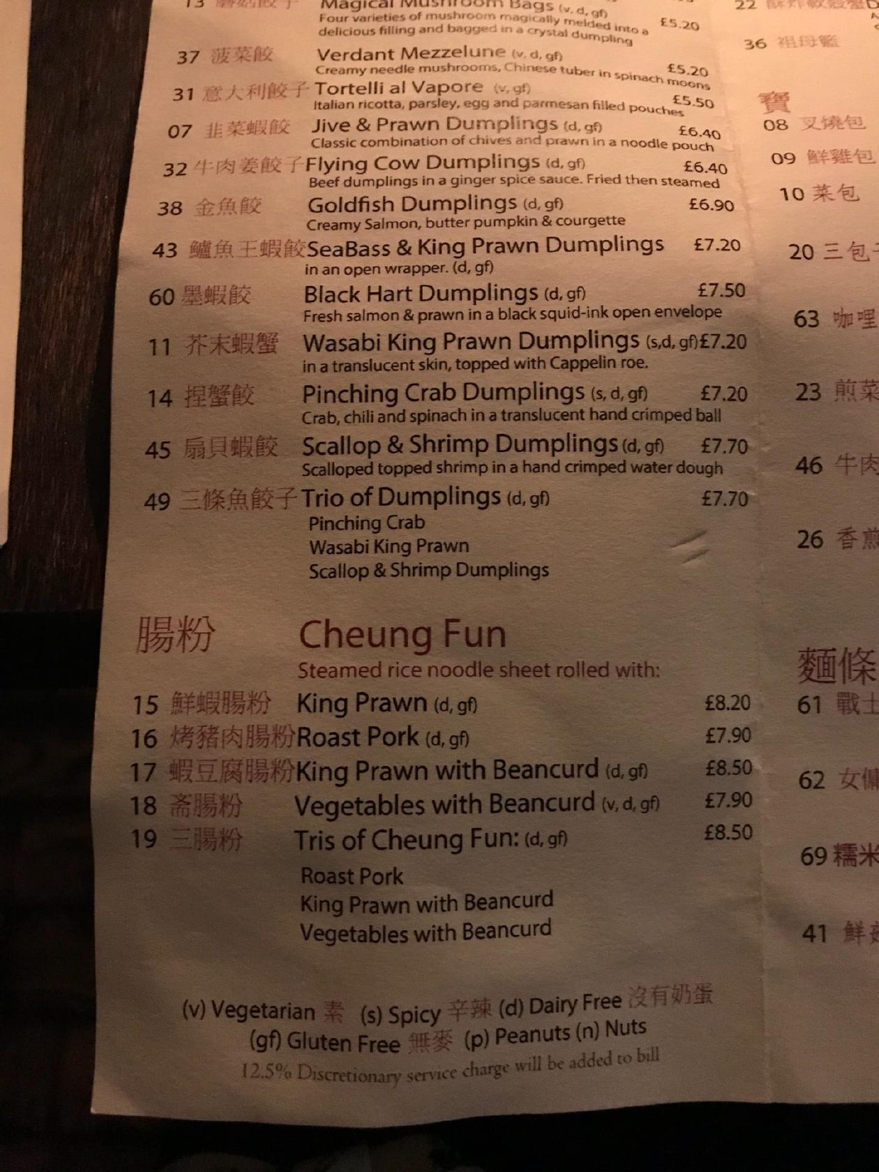 Menu at The Courtesan pub & bar, London