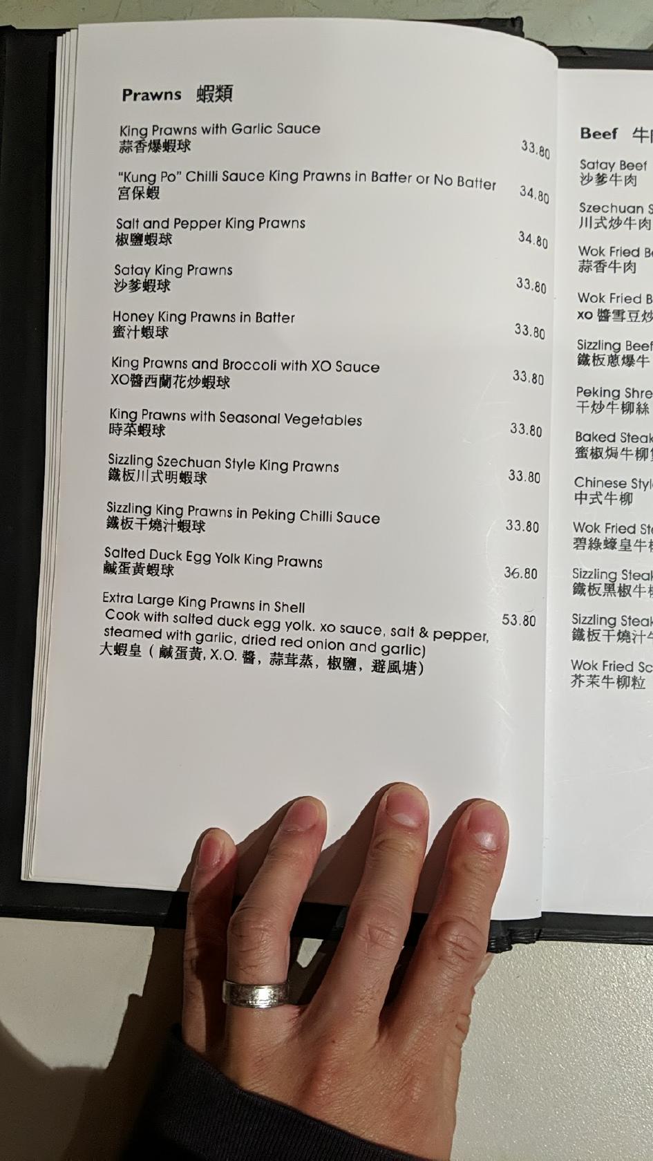 Menu at Mr Fat Duck Peking Restaurant 京味軒, Chatswood