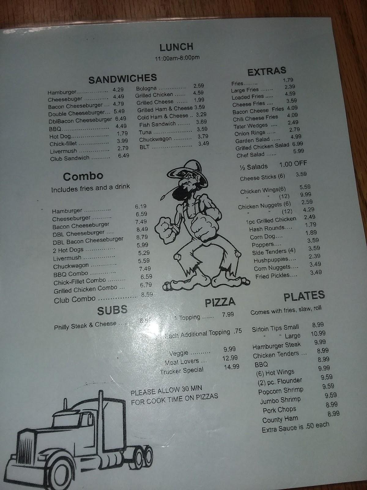 Menu at 64 Restaurant, Morganton, US-64