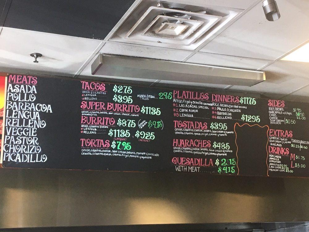 Menu at Las Asadas Fresh Mexican Grill Taqueria restaurant, Des Plaines ...
