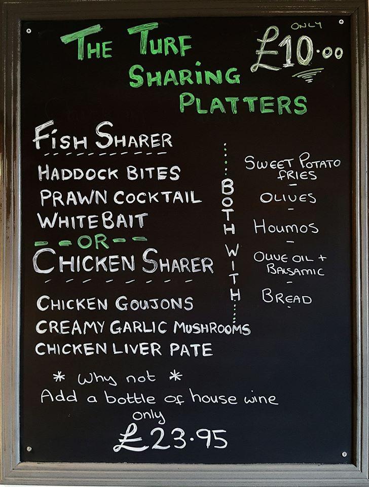 Menu at The Turf Hotel pub & bar, Richmond