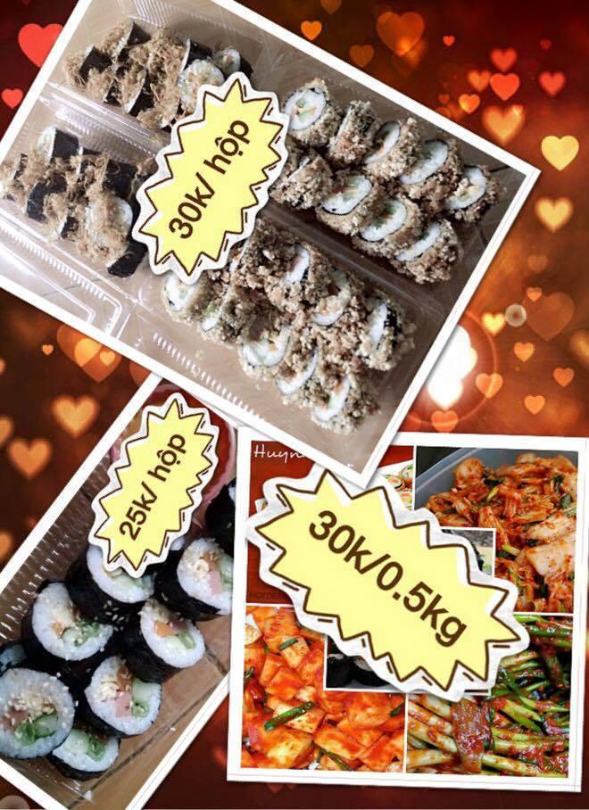 Menu at Kimchi-Kimbap restaurant, Bien Hoa