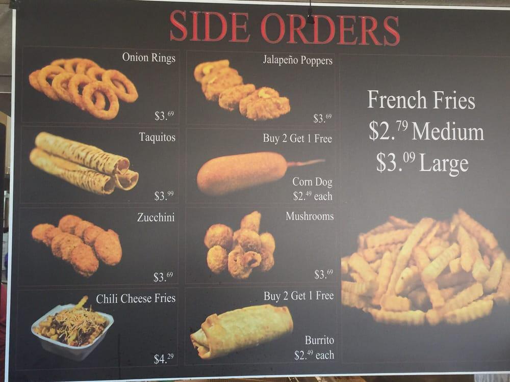 Frosty King Golden Hills Menu