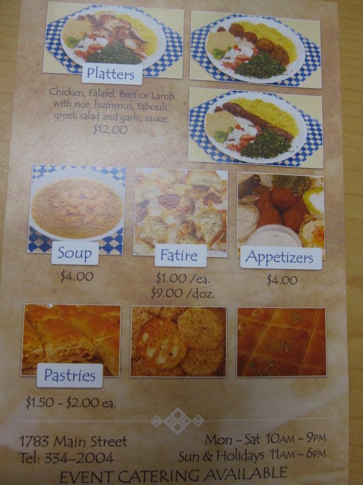 Menu au Baraka Pita Bakery & Restaurant, Winnipeg