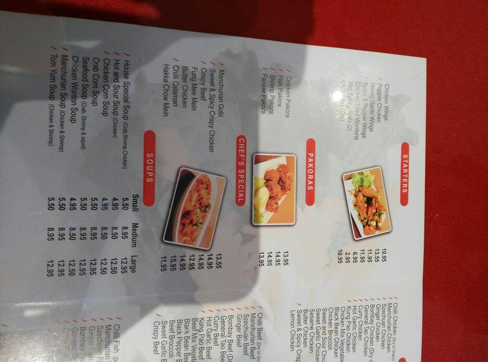 Menu at Chilli Chicken House restaurant, Mississauga, Creditview Rd #25