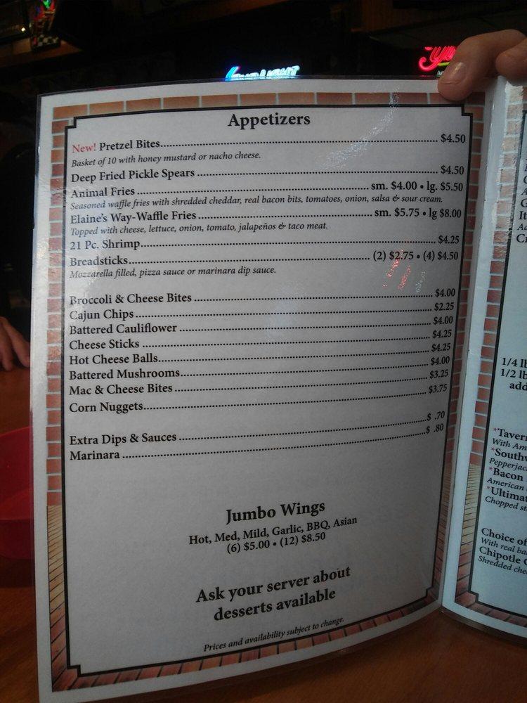 Menu at Home Tavern pub & bar, Logan