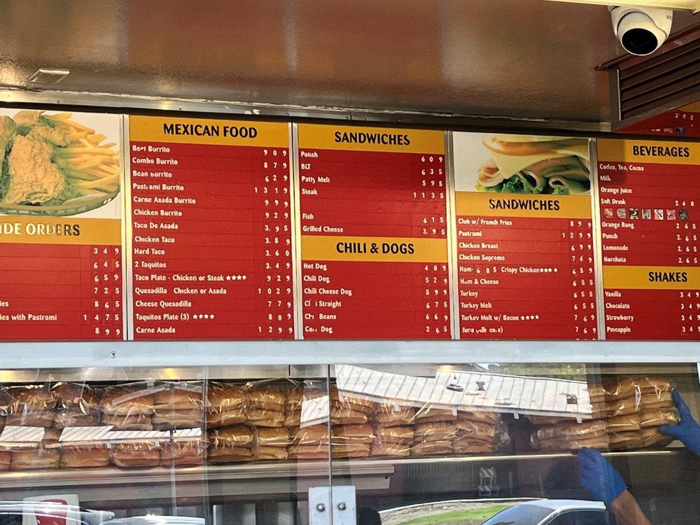 Menu at Louis Burgers II restaurant, Compton, Rosecrans Ave