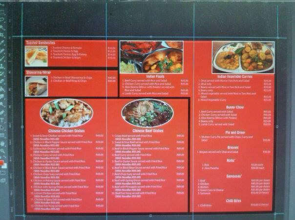 Speisekarte von Chop Chop Wok Chinese and Indian Halaal restaurant ...
