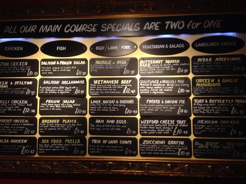 Menu at Norton Grange pub & bar, Evesham, Evesham Rd