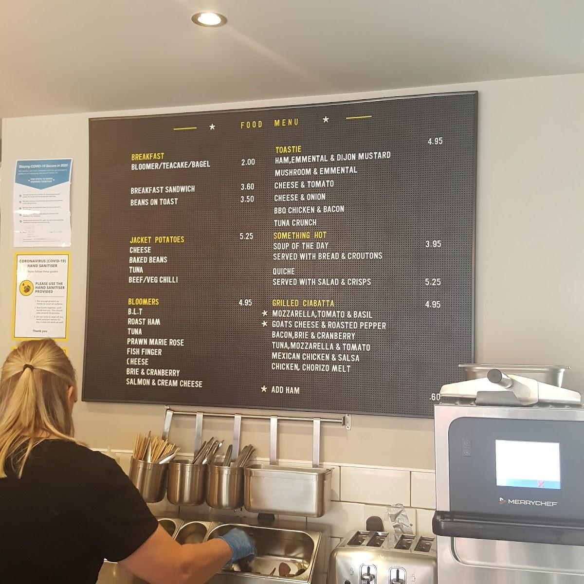 Menu at Coffee Cali cafe, Hebden Bridge, 19 Bridge Gate