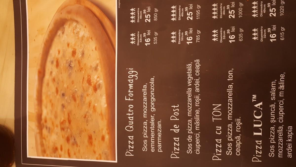 Menu at Luca Pizza, Suceava, Bulevardul George Enescu 44