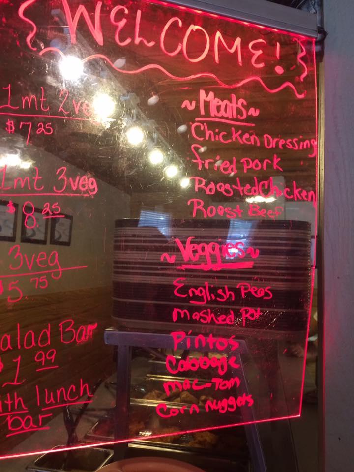 Menu at Cedar Landing restaurant, Winfield