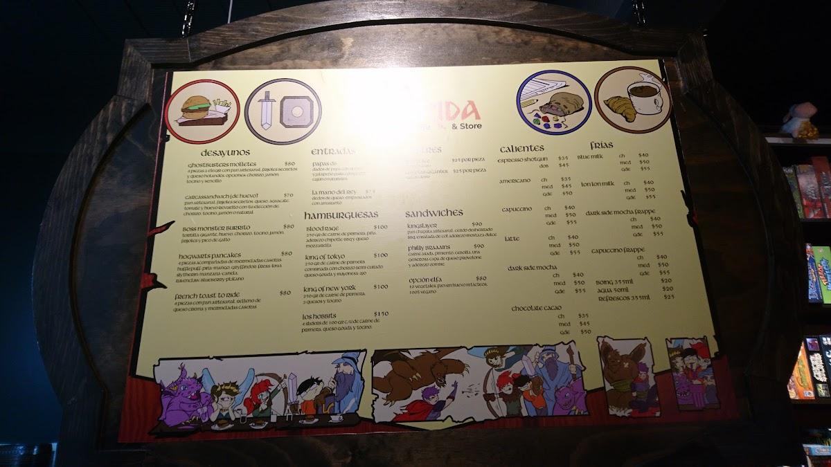 Carta de La Guarida - Board Game Cafe & Store, Monterrey, Rogelio Cantú ...