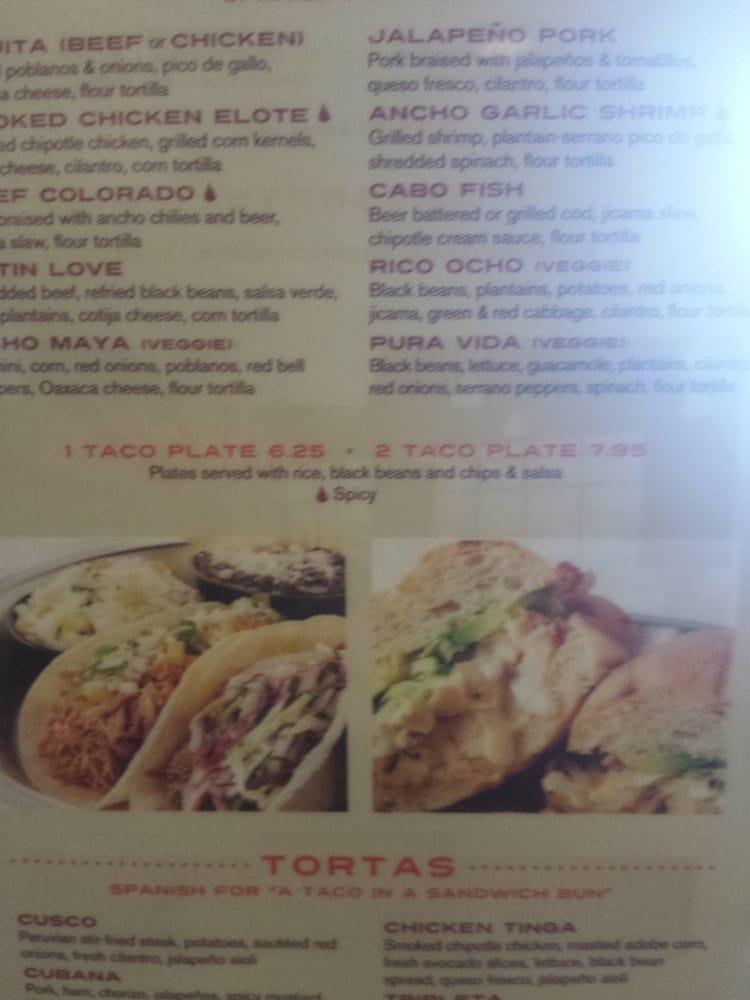 Menu at Taco Ocho - Richardson restaurant, Richardson, 930 E Campbell ...