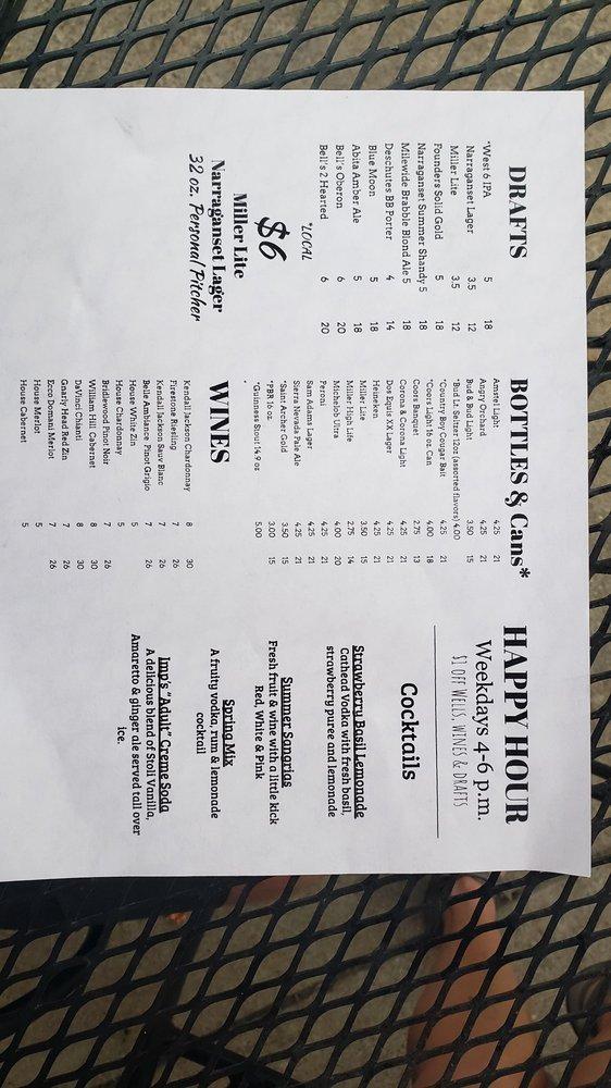 Menu at Impellizzeri's Pizza pizzeria, Louisville, Bardstown Rd