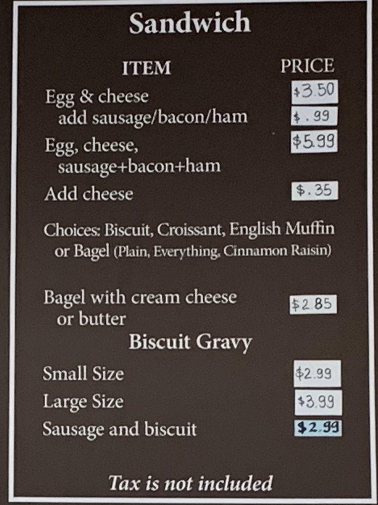 Menu at Tasty-O Donuts, Vero Beach