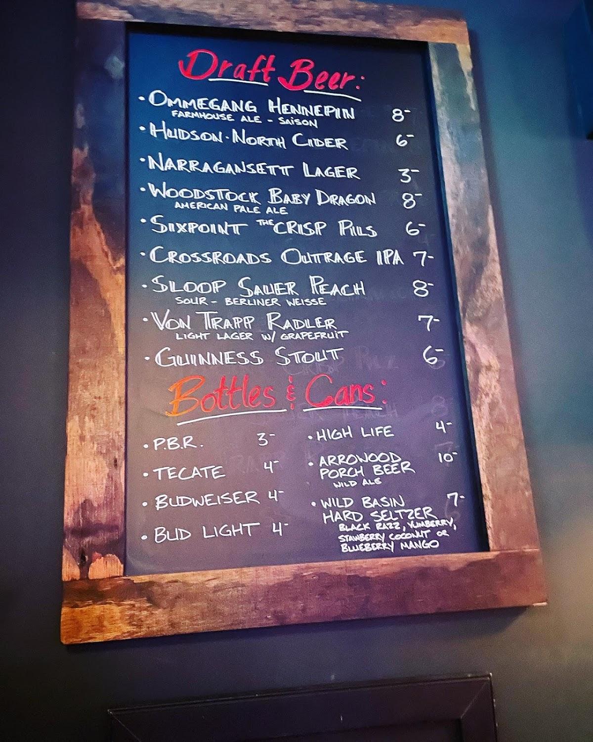 Menu at Tinker Street Tavern pub & bar, Woodstock