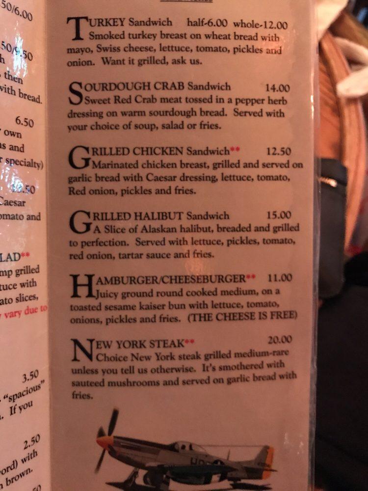 Menu at F Street Station pub & bar, Anchorage, 325 F St