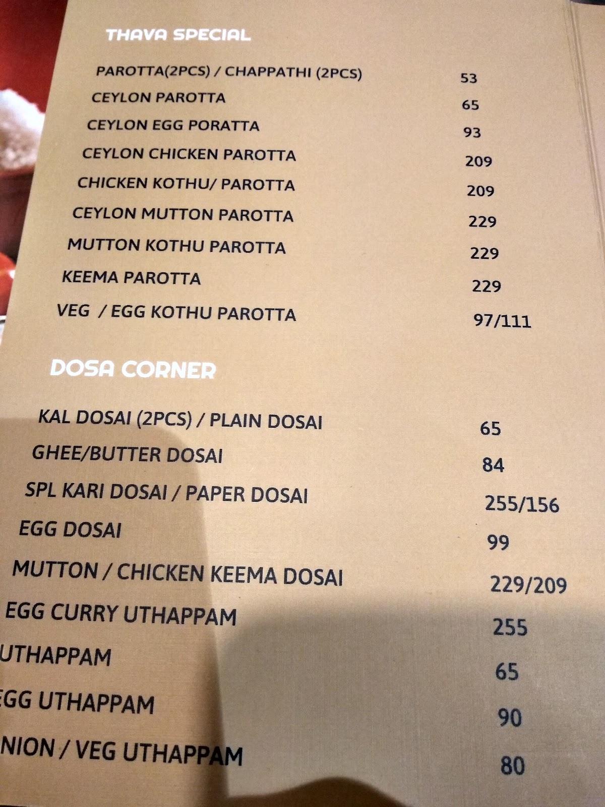 Menu at Anjappar Chettinad Restaurant, Bengaluru, 7