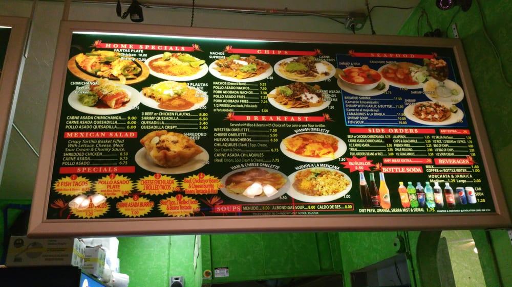Menu at La Posta De Acapulco restaurant, Spring Valley, Campo Rd