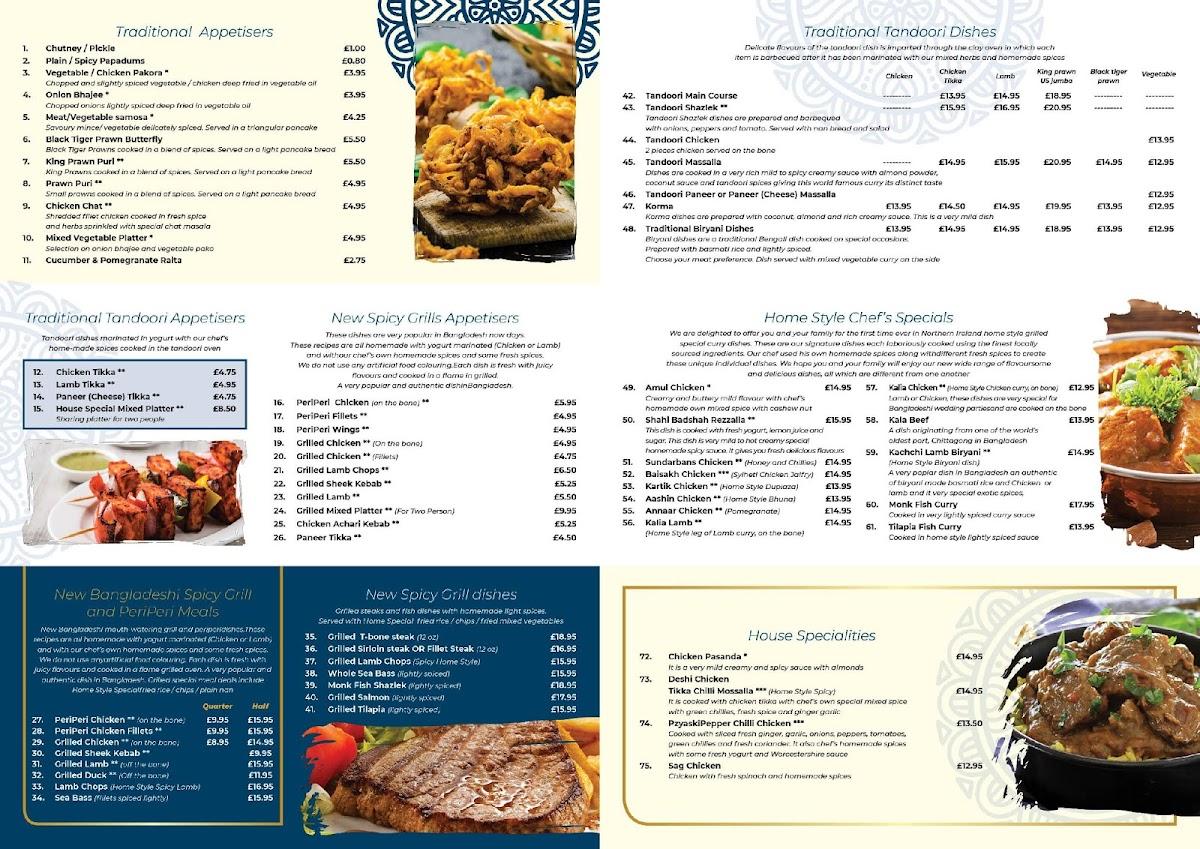 Menu at Kutum Gastro Grill & Restaurant, Belfast