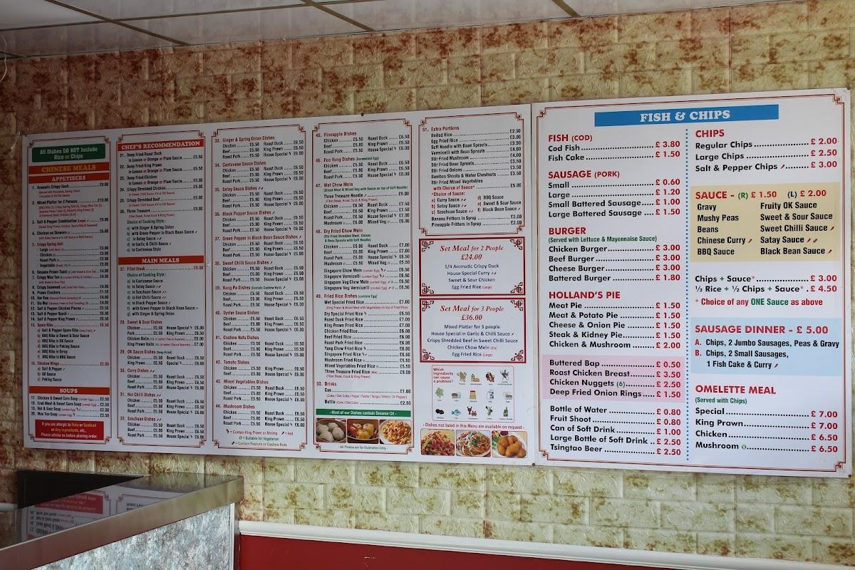 Menu at Sunny Valley fast food, Valley