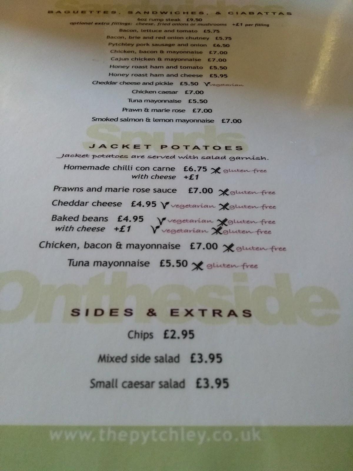 Menu at The Pytchley Inn pub & bar, West Haddon