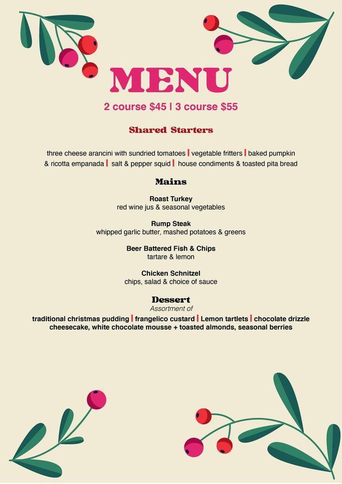 Menu at Black Buffalo Hotel pub & bar, North Hobart