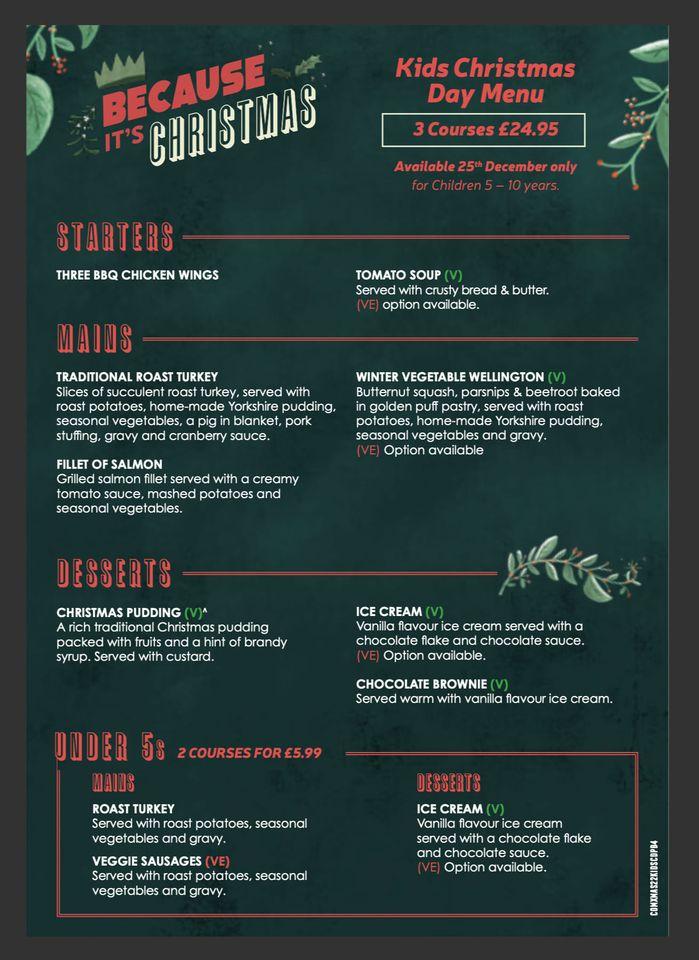 Menu at Kings Arms pub & bar, Loughborough, Hathern