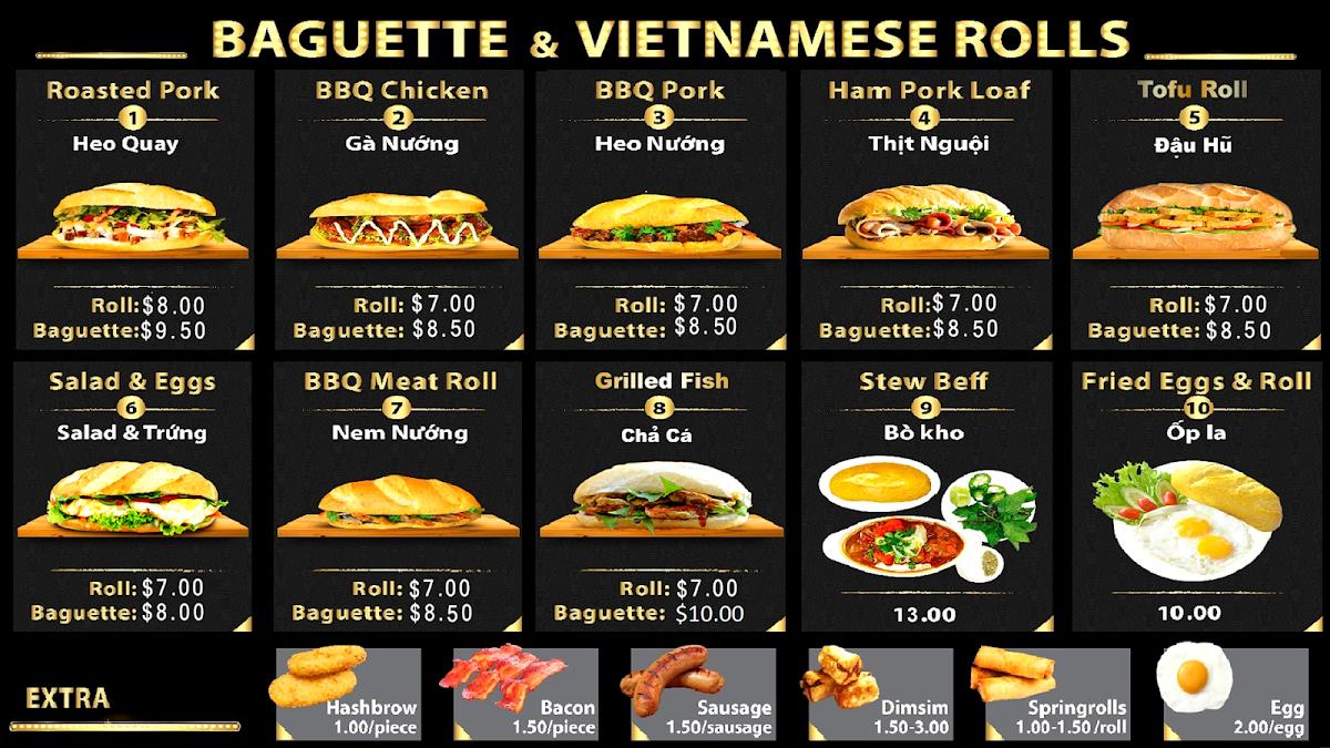 Menu at Pho Ngon Braybrook restaurant, Braybrook