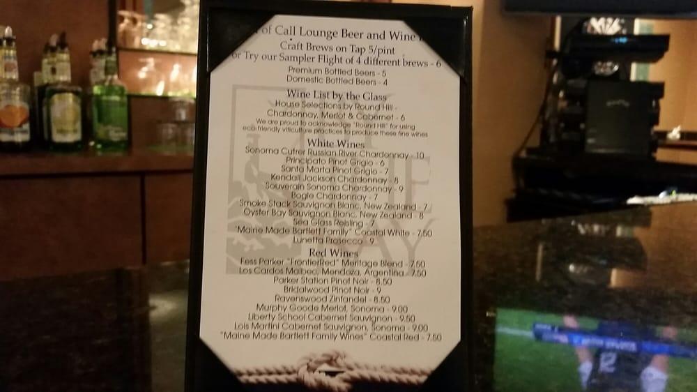 Menu at Port of Call Restaurant & Lounge, Portland