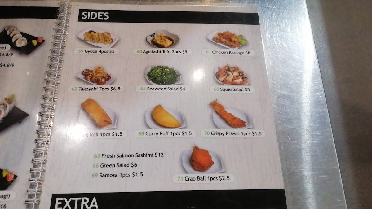 Menu at Furusato Japanese Food restaurant, Willetton, next to Hoyts