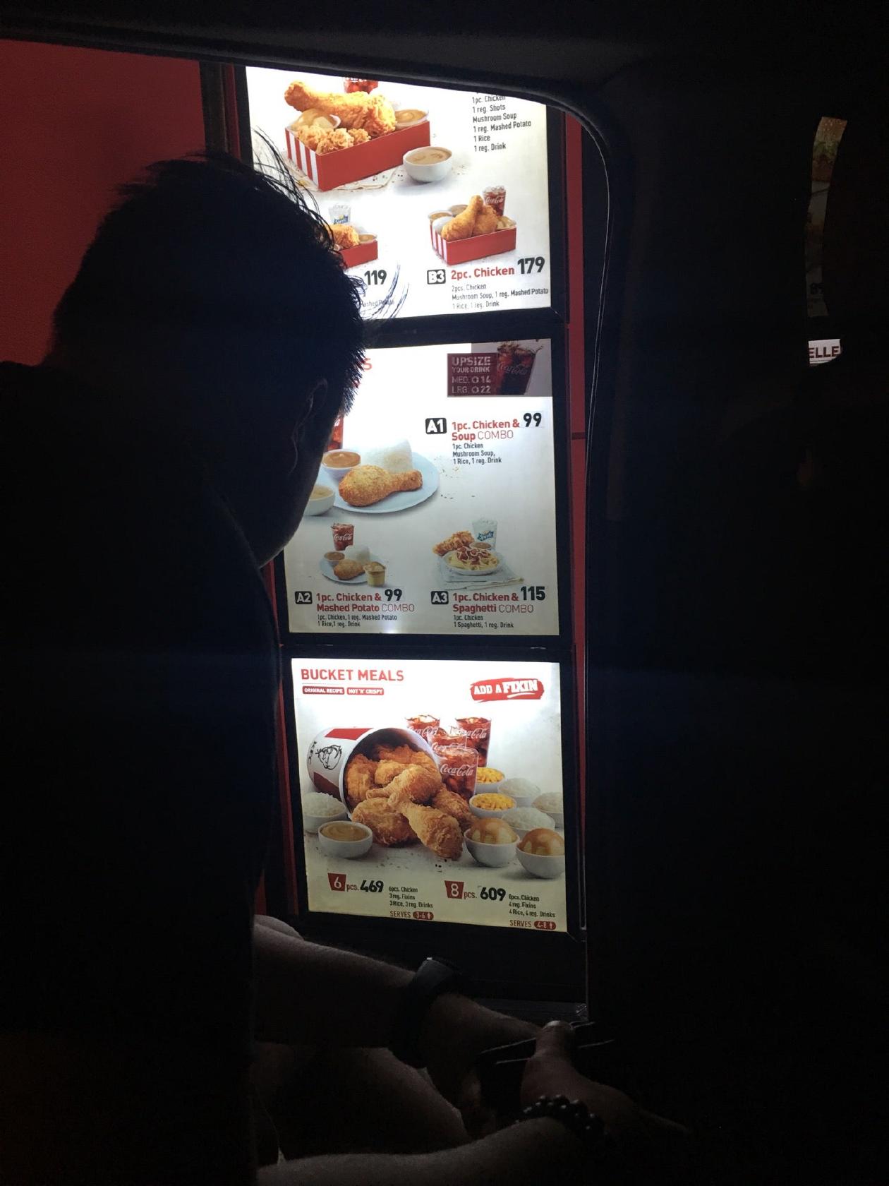Menu at KFC restaurant, Quezon City, L6 PSD 34942