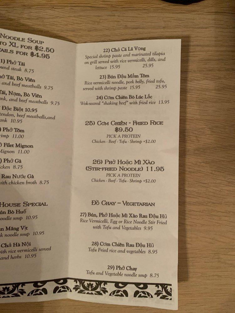 Menu at Pho 54 & Grill restaurant, Oviedo, Alafaya Trail #160