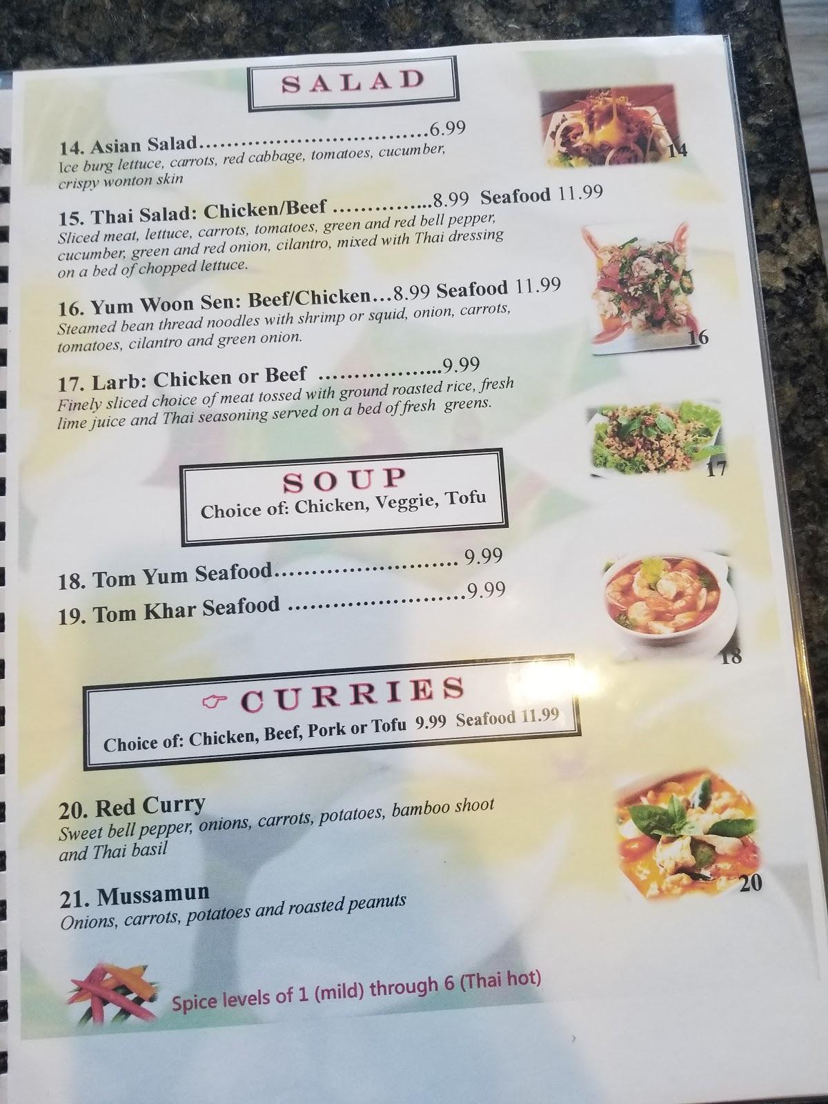 Menu at Asian Cafe, Fort Smith