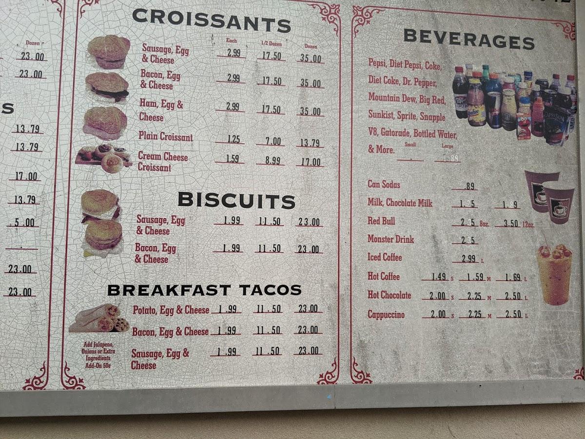 Menu at Dee Best Donuts restaurant, Angleton