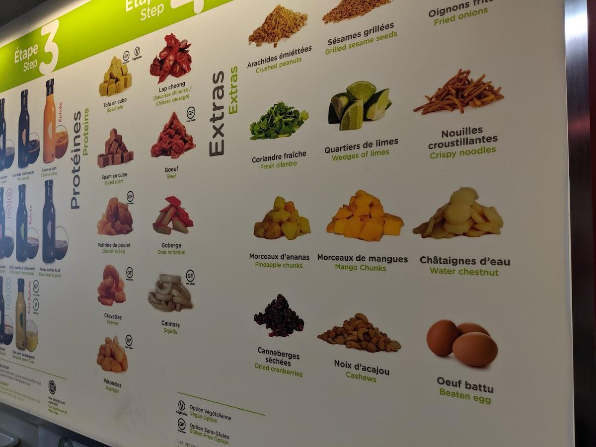 Menu au Noobox Quartier DIX30 restaurant, Brossard, Bd du Quartier